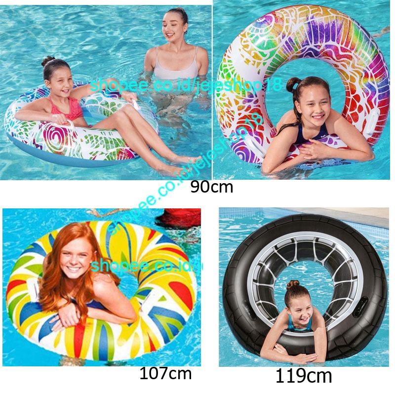Jual Ban Renang Bulat Besar Pelampung Pegangan / Jeje Floating Ring ...