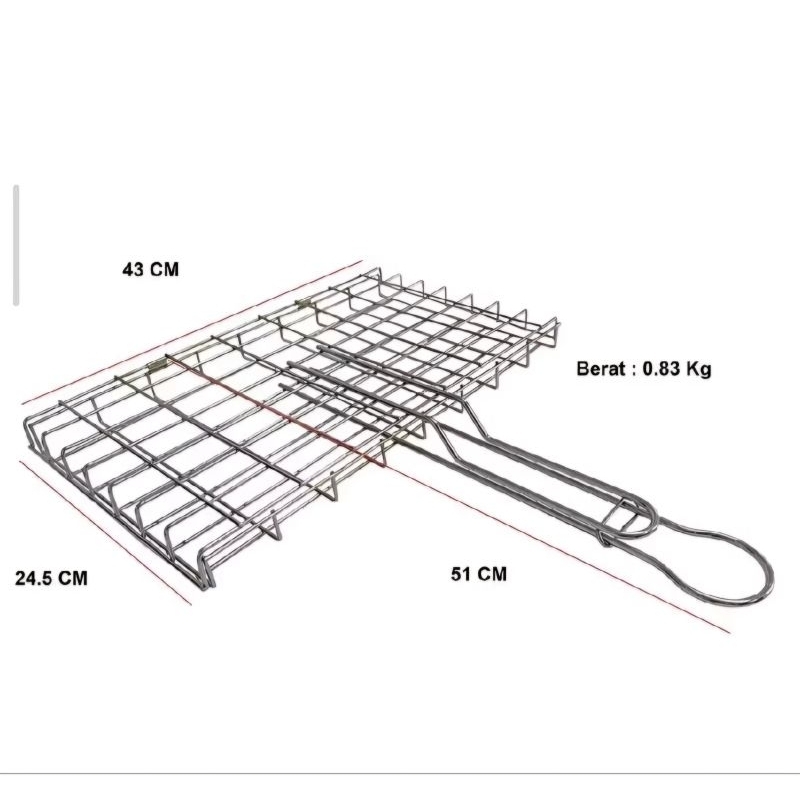Jual Jepit Panggangan Pemanggang Stainless Steel Bahan Tebal Penjepit ...