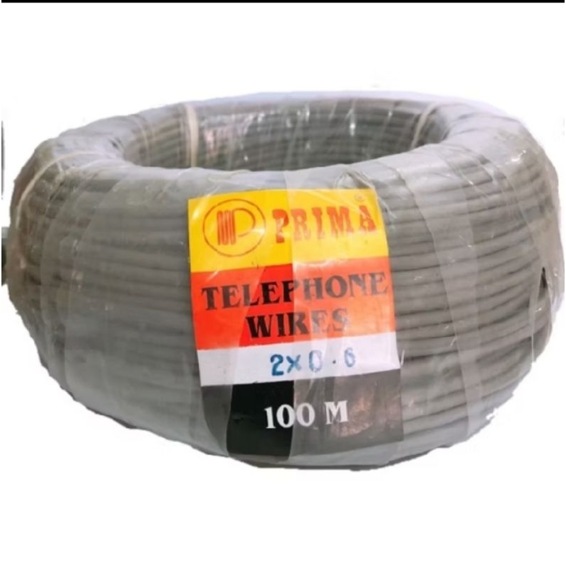Jual Kabel Telepon PRIMA 2 x 0,6 (100 meter) | Shopee Indonesia