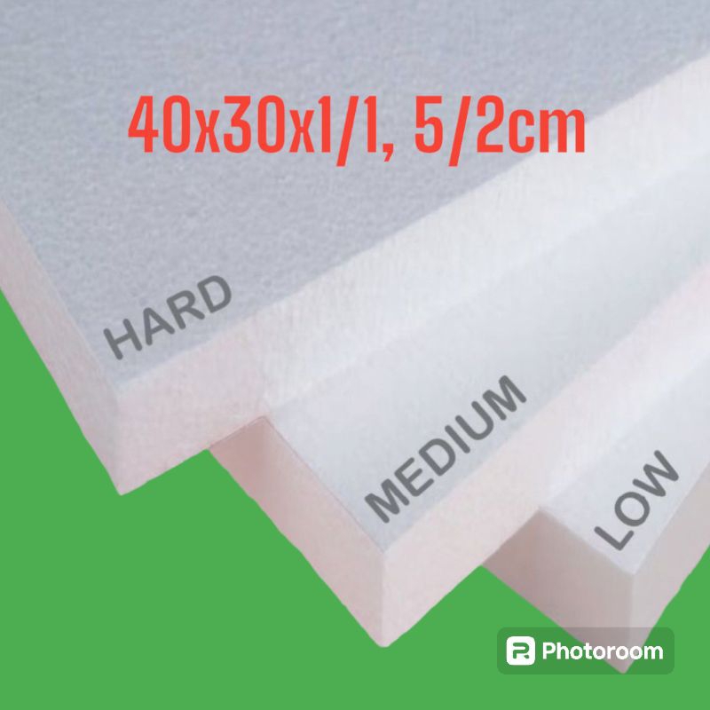 Jual Styrofoam lembaran ukuran 40x30x1/1, 5/2 cm gabus sheet papan ...