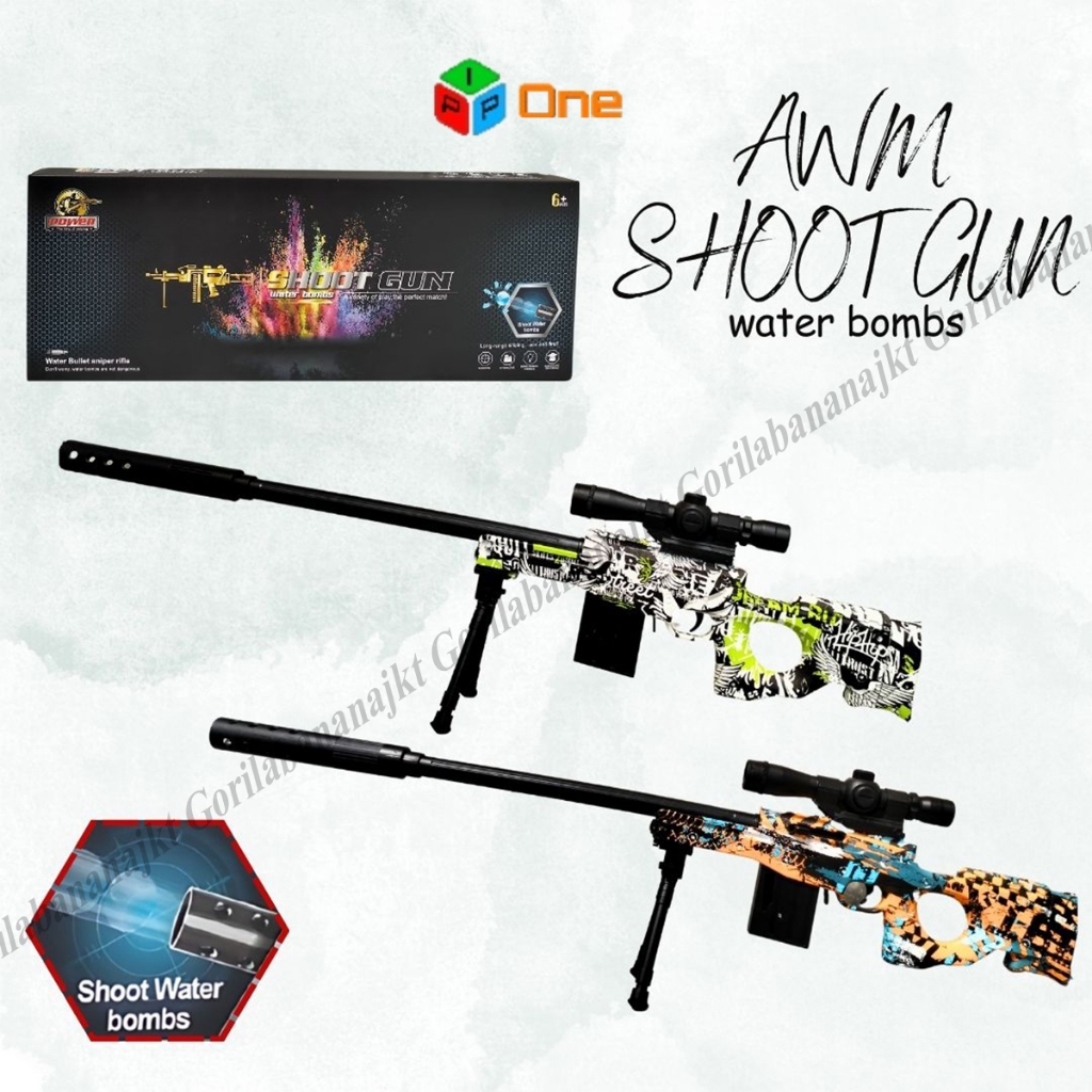 Jual Mainan Anak tembakan sniper Awm Shoot Gun watergel | Shopee Indonesia