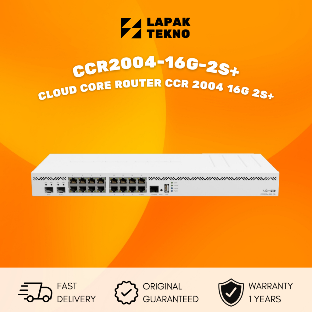 Jual MikroTik CCR2004-16G-2S+ Cloud Core Router CCR 2004 16G 2S+ | Shopee Indonesia