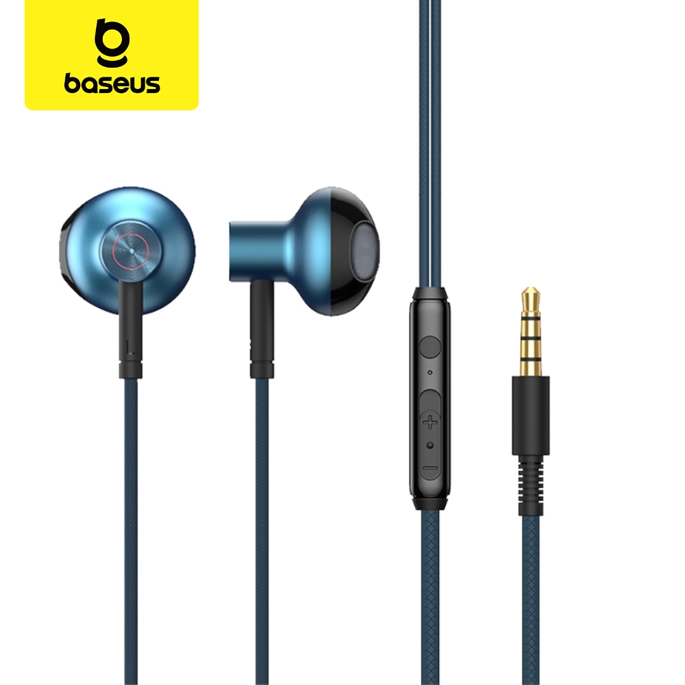 Jual Baseus Headset Handsfree Encok 3.5mm Wired H19 | Shopee Indonesia