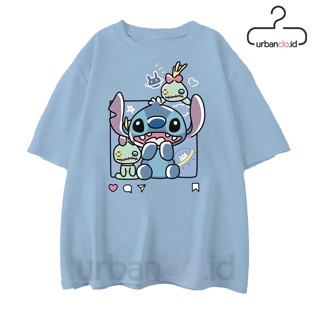 Jual Kaos stitch oversize, baju kaos stitch, kaos stich, kaos cewek ...