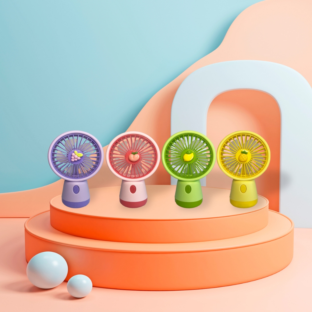 Jual Kipas Angin Mini Portable Handheld Fan Viral Lucu 3-Speed Wind USB ...