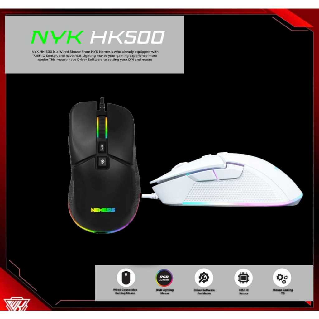 Jual Mouse Gaming NYK Nemesis HK-500 | Shopee Indonesia
