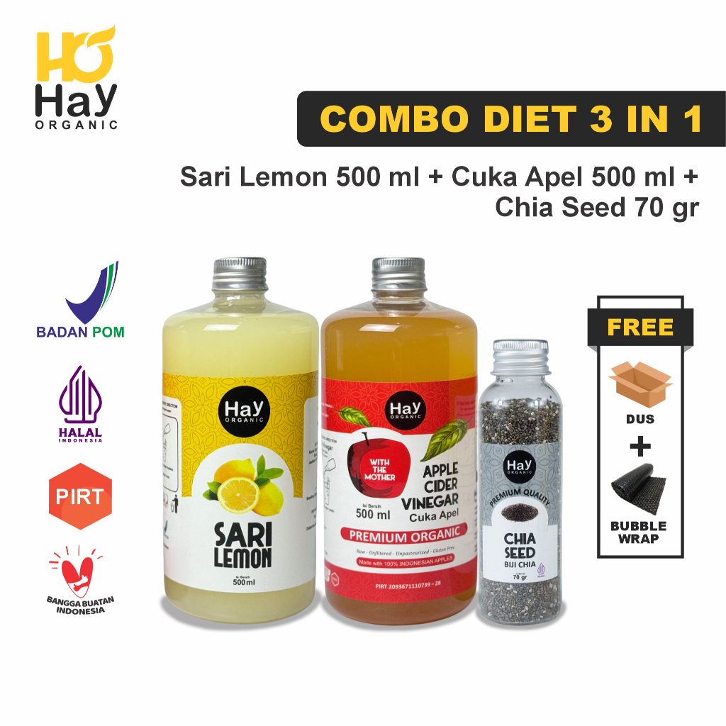 Jual HAY ORGANIC - Paket Bundling Sehat Combo Diet - Cuka Apel 500ml ...