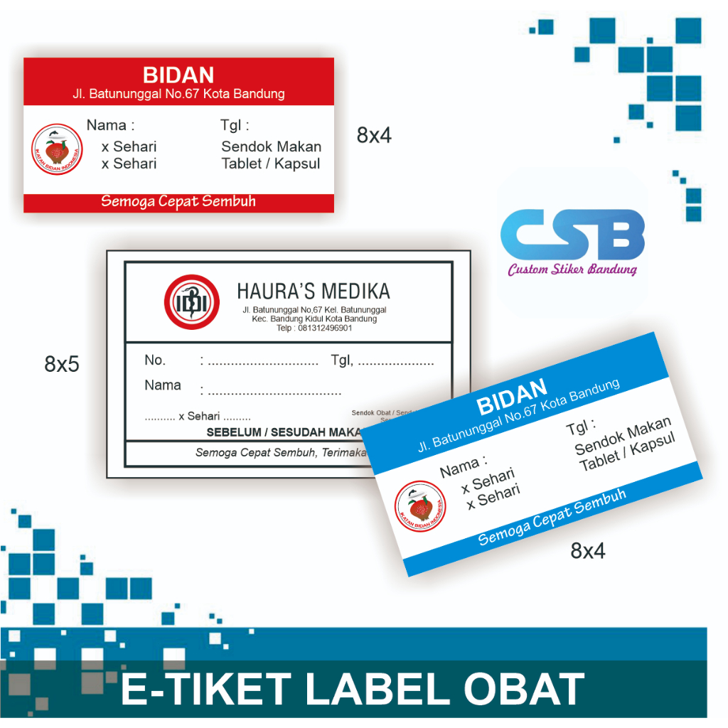 Jual Cetak Stiker Etiket Label Obat Custom Obat Botol Label Obat Dokt3r ...