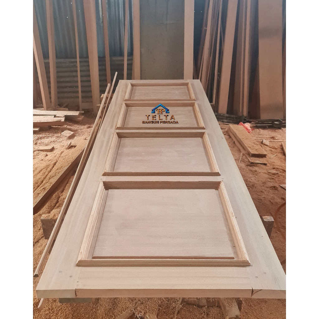Jual PINTU PTS542 KAYU BENGKIRAI & MERANTI KALIMANTAN KAYU SOLID ...