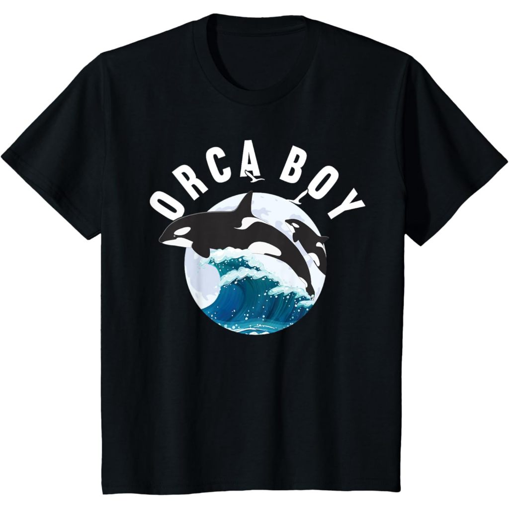Jual Baju kaos anak Orca Boy Wild Whale Family Sea Animal Wildlife Boys ...