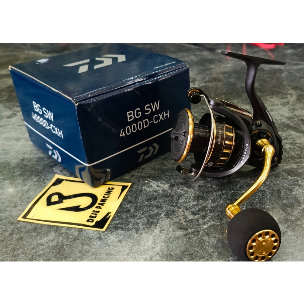 Jual REEL DAIWA BG SW 4000D CXH SALTWATER POWER HANDLE NEW 2023 | Shopee Indonesia