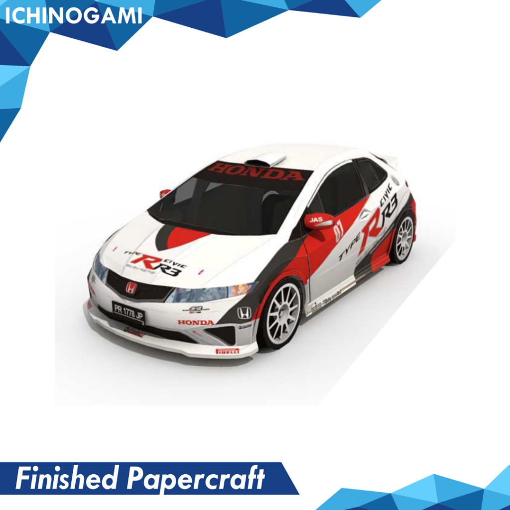 Jual Papercraft (DIY) Honda Civic Type-R Ichinogami, Isi 1 set | Shopee ...