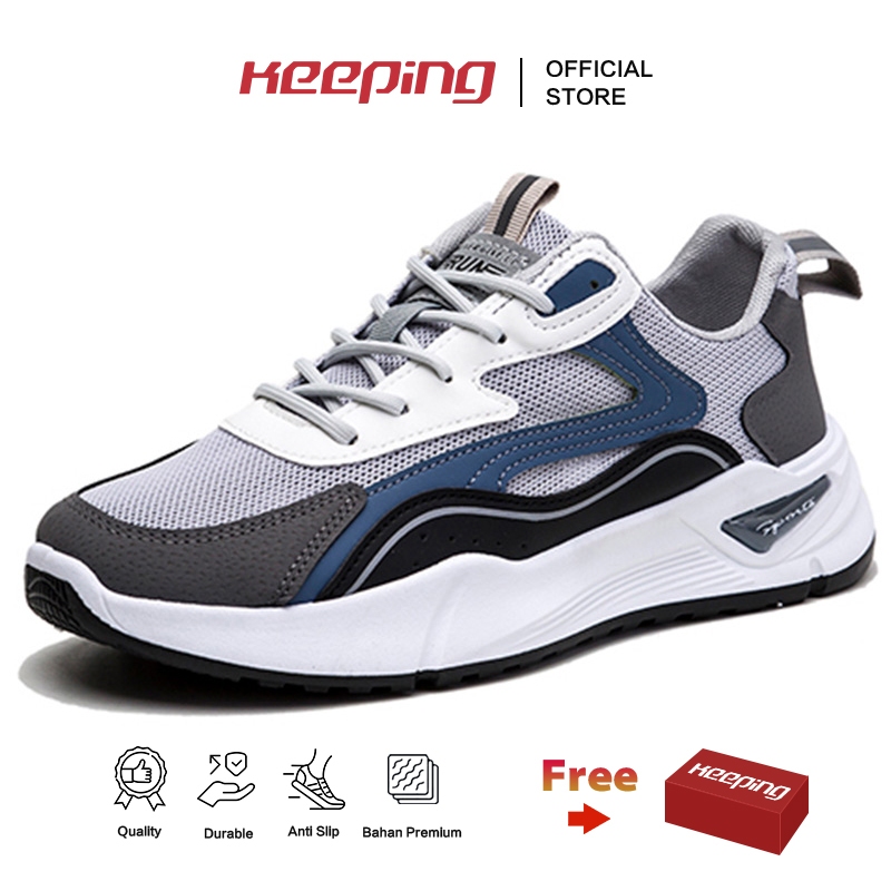 Jual Keeping Sepatu Sneakers Pria Sepatu Cowok Sekolah Sepatu Lari Olahraga Casual Sports Shoes ...