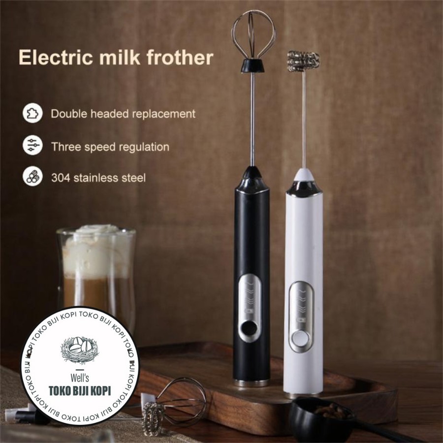 Jual HONGXIN Hand Mixer Mini 2 in 1 Whisk Milk Frother Pembuih Susu ...