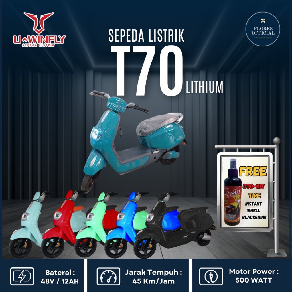 Jual Sepeda Listrik UWINFLY T70 GARANSI RESMI | Shopee Indonesia