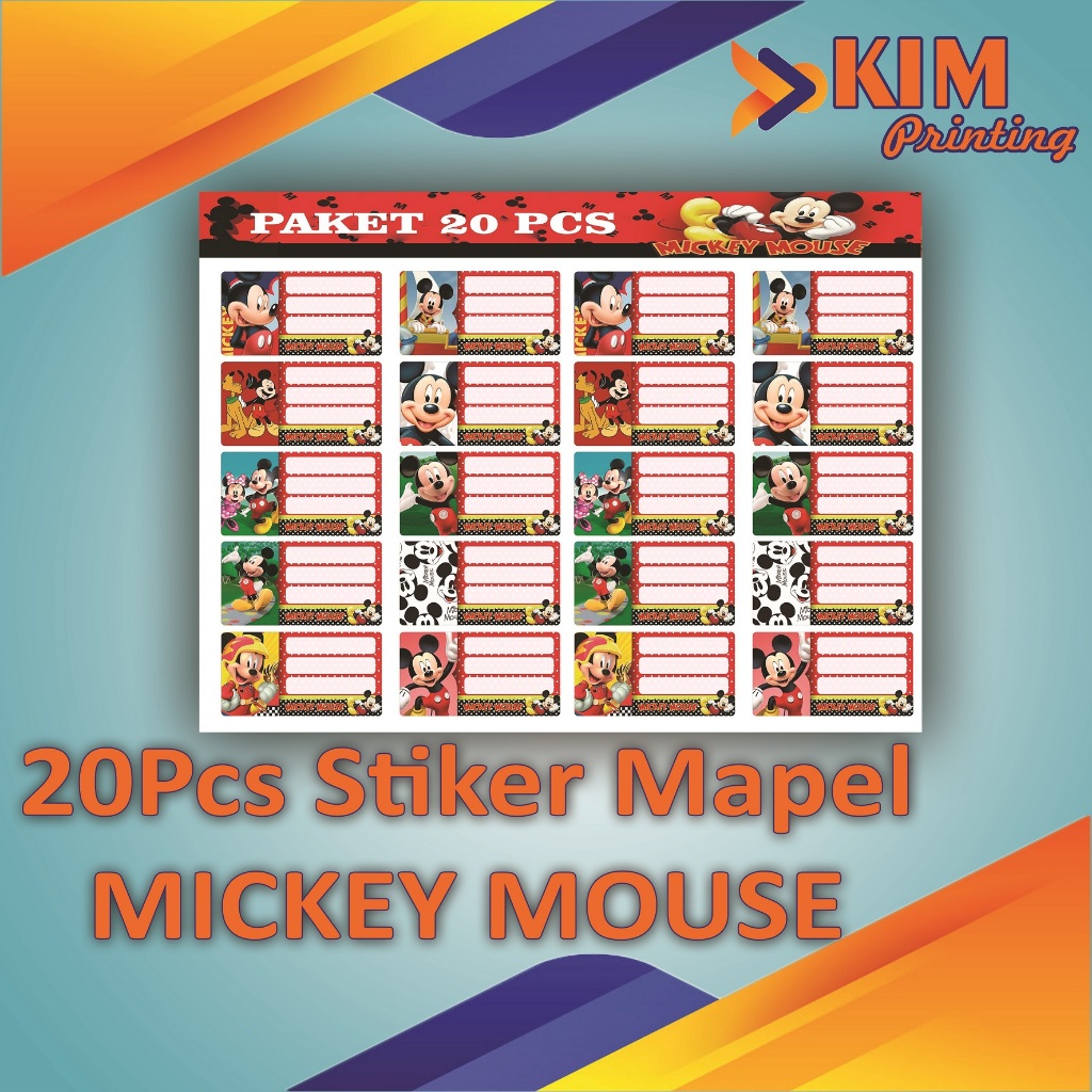Jual (20PCS) STIKER LABEL BUKU PELAJARAN / STIKER LABEL NAMA BUKU ...