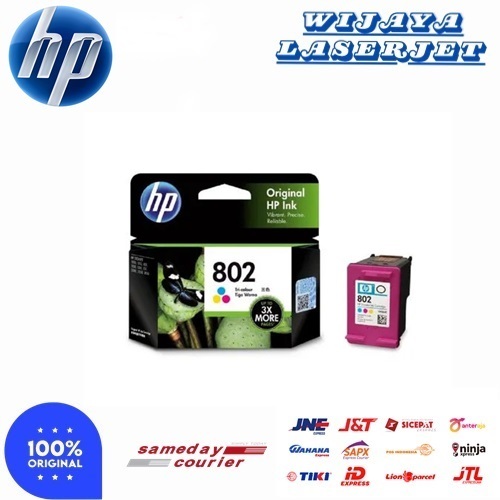 Jual Tinta HP 802 Colour Original | Shopee Indonesia
