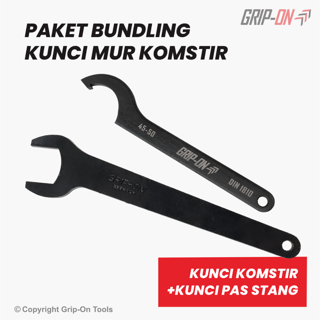 Jual Grip-On Bundling Kunci Mur Stel Komstir Set 2 Pcs - Kunci Komstir ...