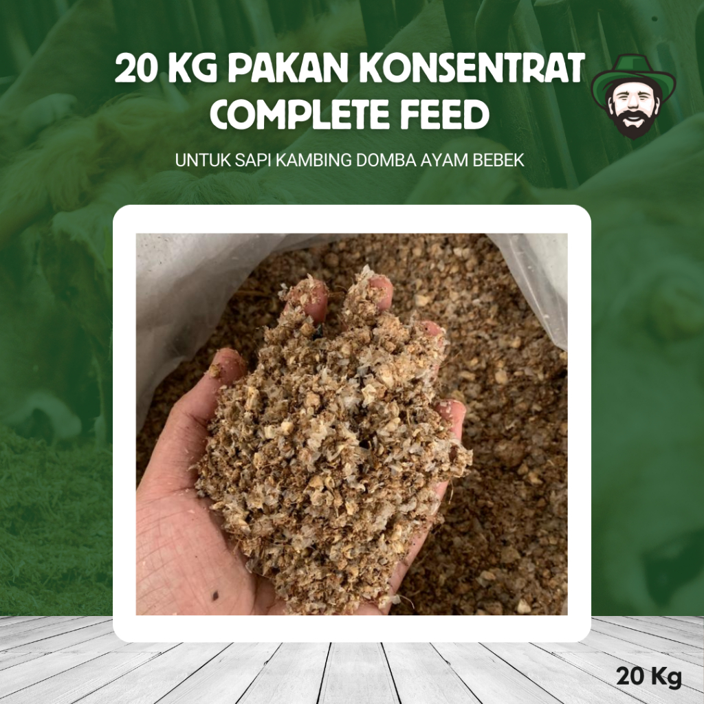 Jual [20 Kg] Pakan Konsentrat Sapi Kambing Domba Ayam Bebek Fermentasi Karungan | Shopee Indonesia