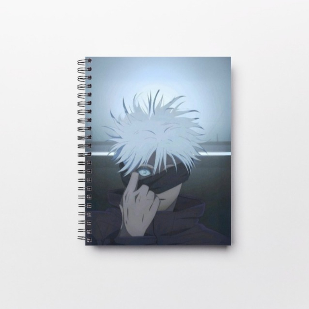 Jual Notebook Spiral A4 Ilustrasi GOJO SATORU (Anime Jujutsu Kaisen ...