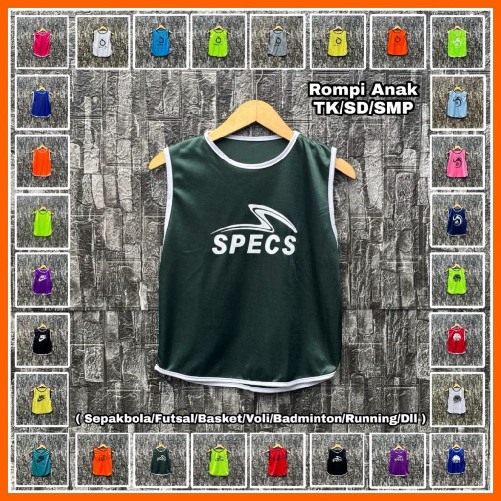Jual Rompi Anak - Rompi Latihan Olahraga Tim Sepak Bola Tim Futsal ...