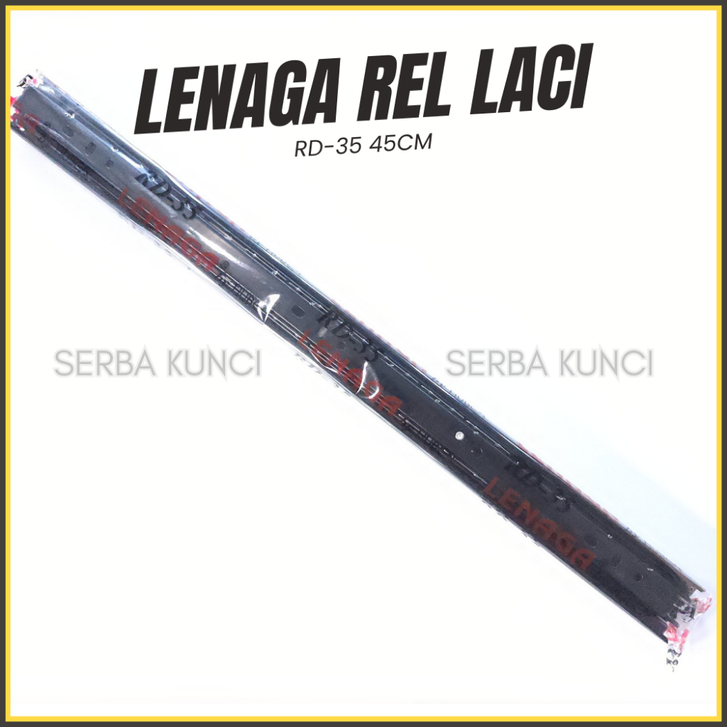 Jual 45cm Lenaga Rel Laci RD-35 2x tarik Double Trek Track Furniture ...