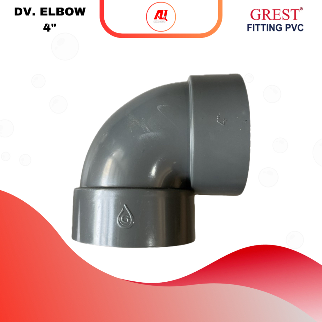 Jual Elbow/Knee 90° (DV/D) Merk Grest Size 4" | Fitting Pipa | Sambungan Pipa | Pipa PVC ...
