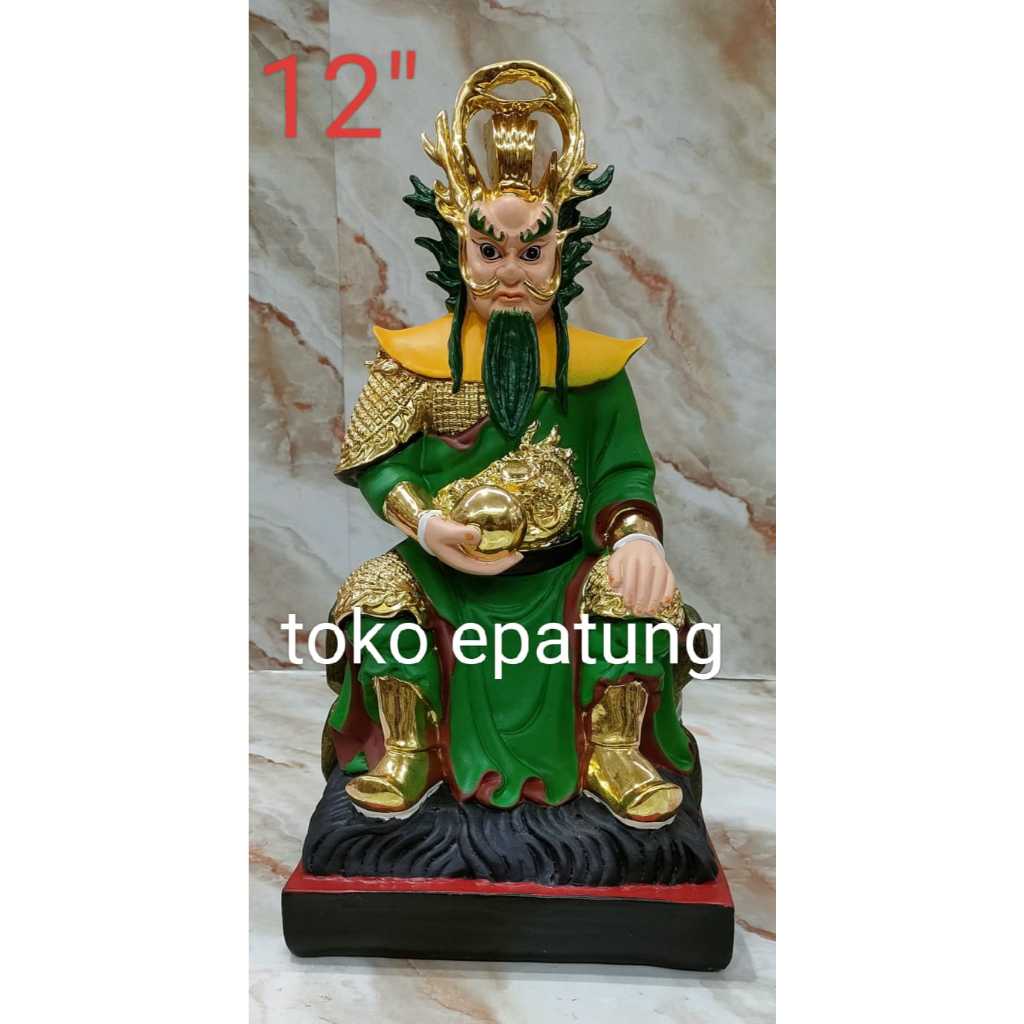 Jual patung dewa raja naga/ hai ling ong / hai ling wang- HIJAU - 12 ...