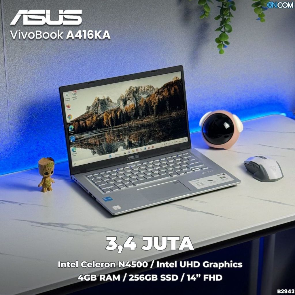 Jual ASUS VivoBook A416KA/Intel Celeron N4500/RAM 4 GB/SSD 256GB ...