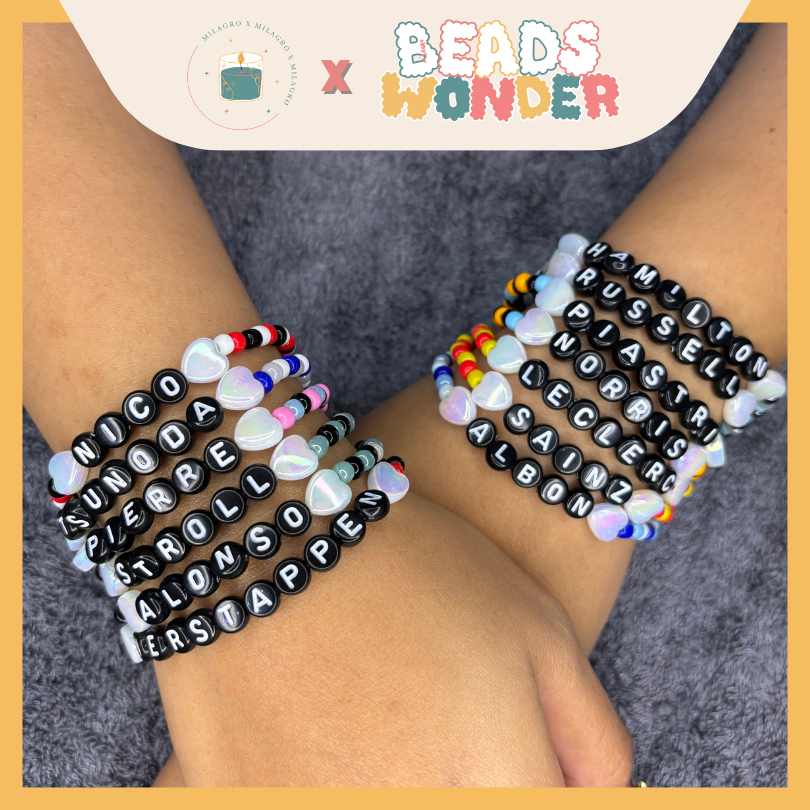 Jual Beads Wonder F1 Driver Pit Sand Bracelet | Gelang Elastis Manik ...
