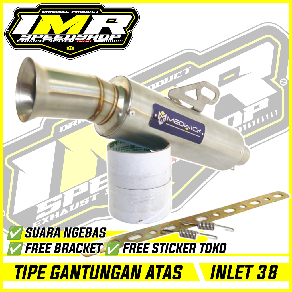 Jual MEDWICK SILINCER KNALPOT SAMLONG 38MM BEAT SCOOPY VARIO MIO AEROX ...