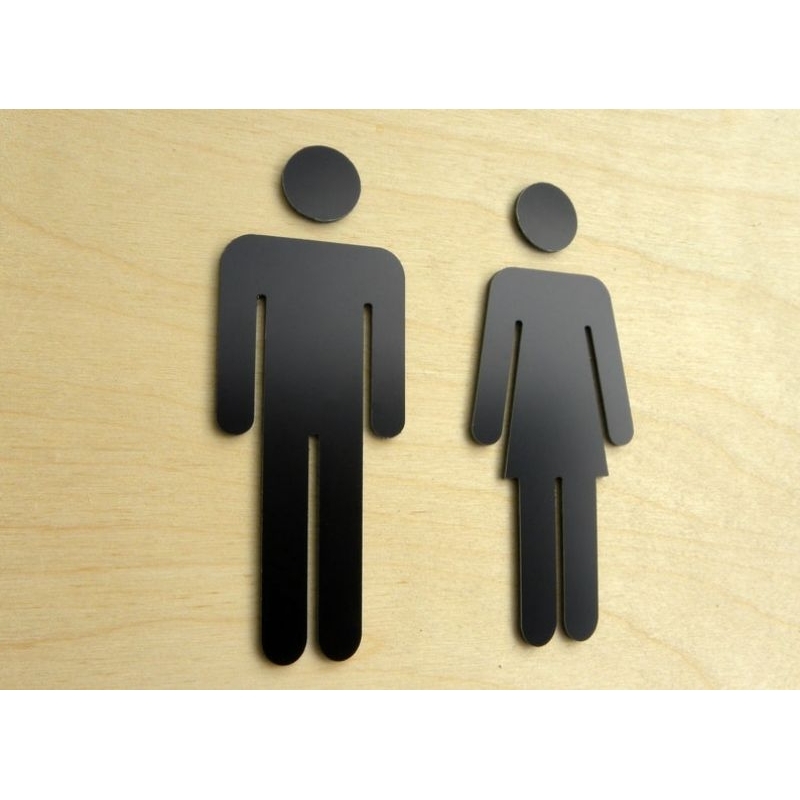 Jual sign toilet cewe dan cowo - sign acrylic toilet | Shopee Indonesia