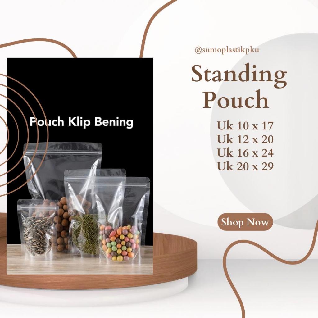 Jual Plastik Standing Pouch / Plastik kacang kerupuk permen bubuk kopi ...
