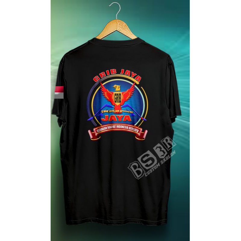 Jual Kaos Grib Jaya Ormas Logo Bulat 2 Pria Wanita Cotton Combed 30s ...