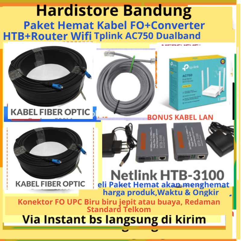 Jual Kabel Fiber Optik Dropcore FTTH Kabel FO Fastcon 20m 25m 30m 40m ...