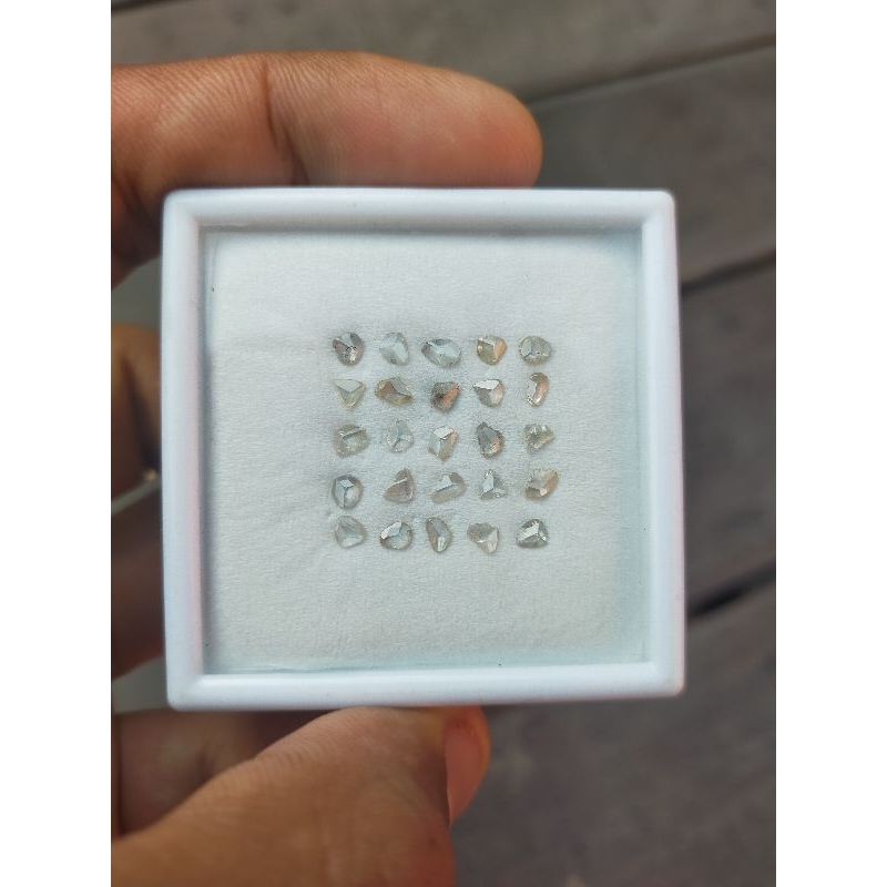 Jual Asli Intan Belahan,Berlian Belahan Banjar Putih dim -+ 2 mm Sampai ...