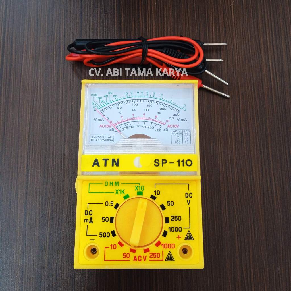 Jual Multitester Analog / Avometer Analog ATN SP-110 (Kecil) | Shopee ...