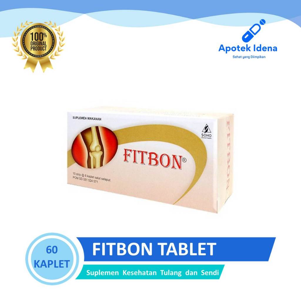 Jual FITBON TABLET isi 60 kaplet memelihara kesehatan tulang dan sendi ...