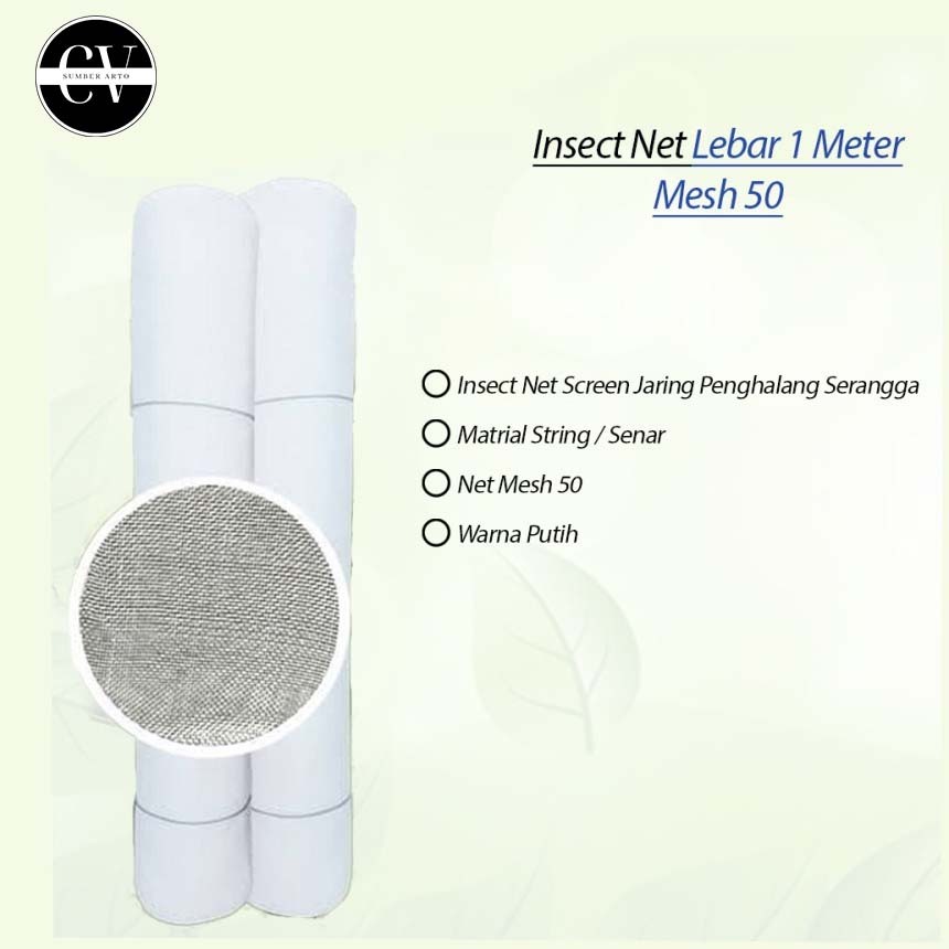 Jual Jaring Insectnet Insect net putih/screen net/Kelambu(lebar 100cm ...