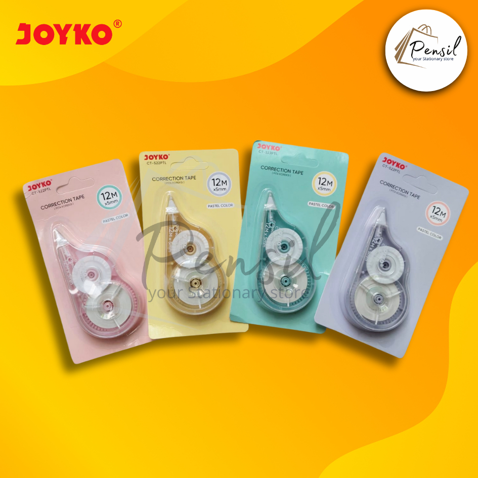 Jual Tipe X Roll Joyko CT-522 Warna Pastel | Shopee Indonesia