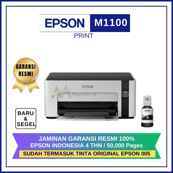 Jual Epson EcoTank Monochrome M1100 Ink Tank Printer | Shopee Indonesia