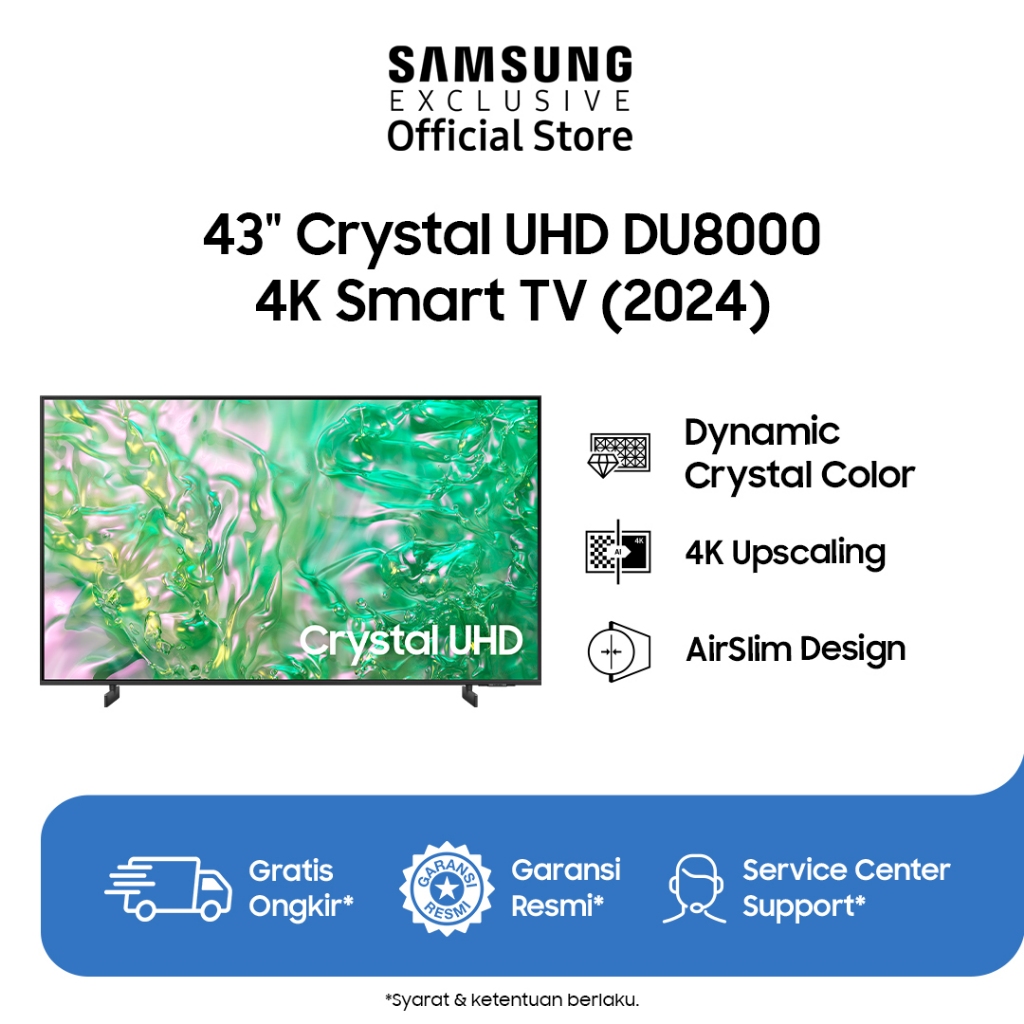 Jual Samsung 85" Crystal UHD 4K DU8000 4K Smart TV | Dynamic Crystal ...