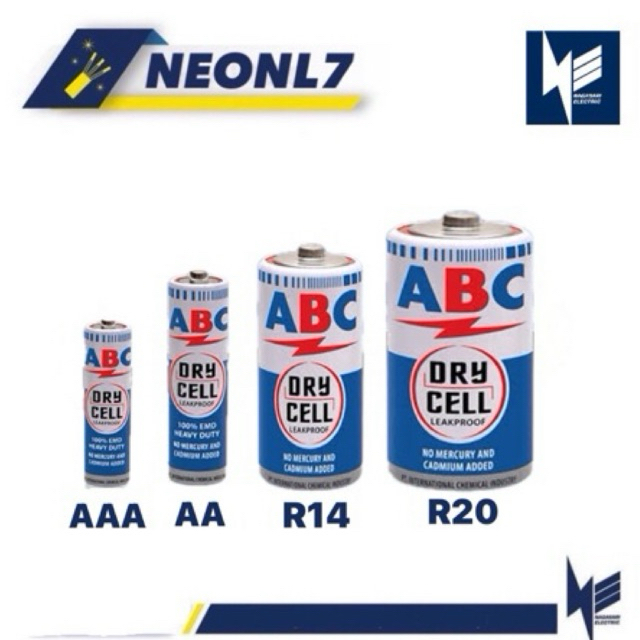 Jual ABC BATERAI BIRU AA=4 /AAA=2 / R14 = 2 (TANGGUNG)/ R20 = 2 (BESAR ...