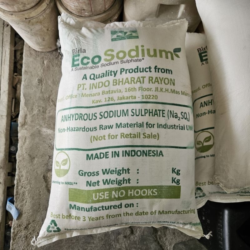 Jual Sodium Sulfat IBR 50 Kilogram Natrium Sulfat Anhydrous Sodium ...