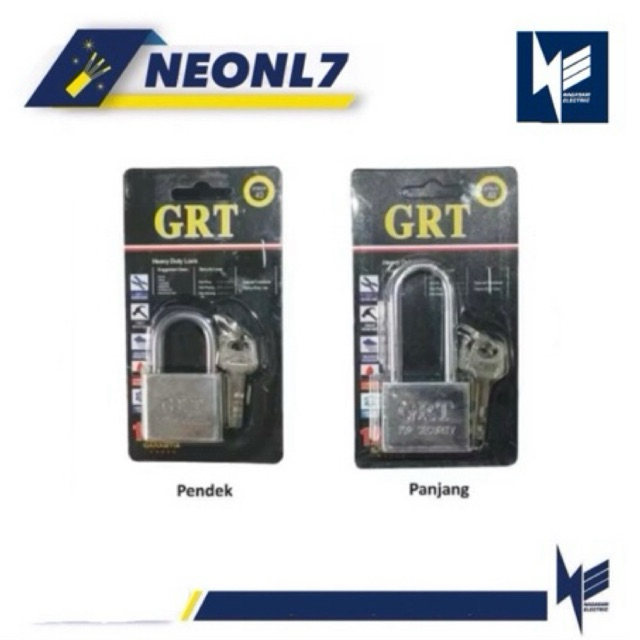 Jual GEMBOK BESI "GRT" 30MM 40MM PANJANG PENDEK | Shopee Indonesia