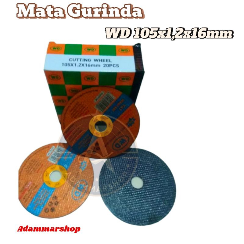 Jual (COD)Mata Gurinda Batu Gerinda Potong Cutting Wheel Disc WD 105x1 ...