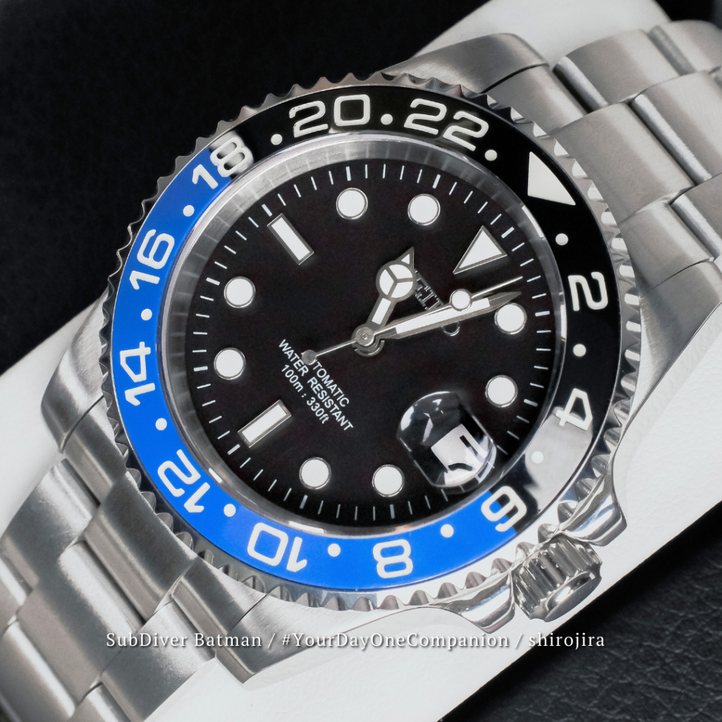 Jual Shirojira Seikomod Submariner Batman Automatic NH35 | Shopee Indonesia