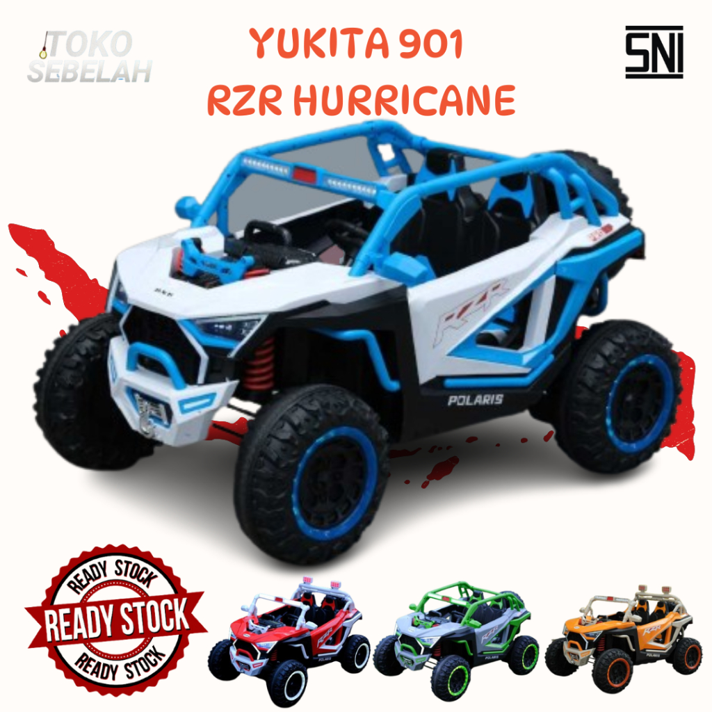 Jual Mainan Anak Mobil Aki YUKITA 901 RZR HURICANE - BIRU - Merah ...
