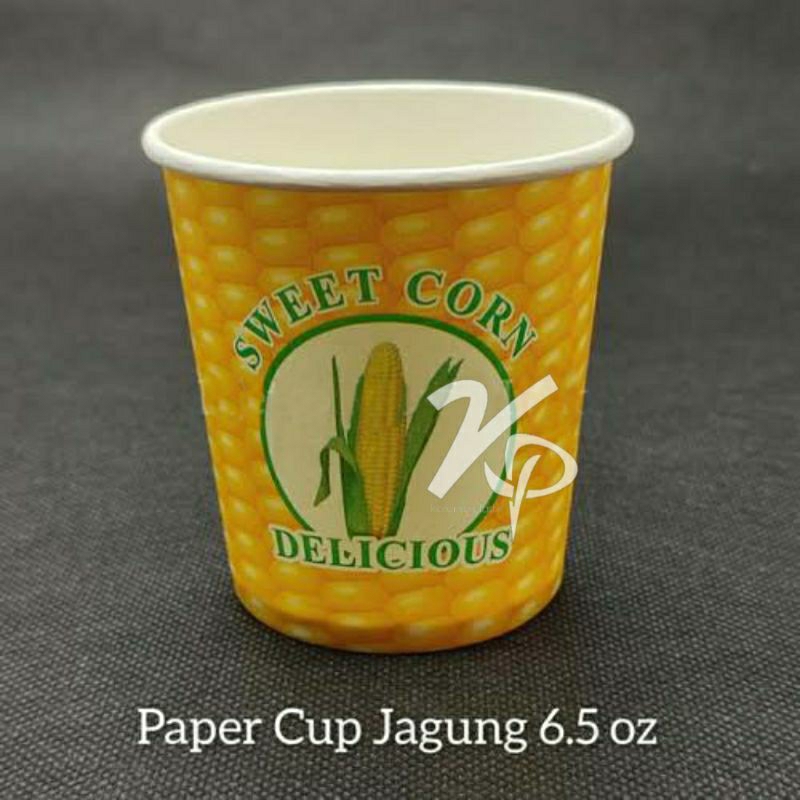 Jual Paper Cup Jagung / Gelas Kertas Jasuke 6,5oz isi 50pcs | Shopee ...