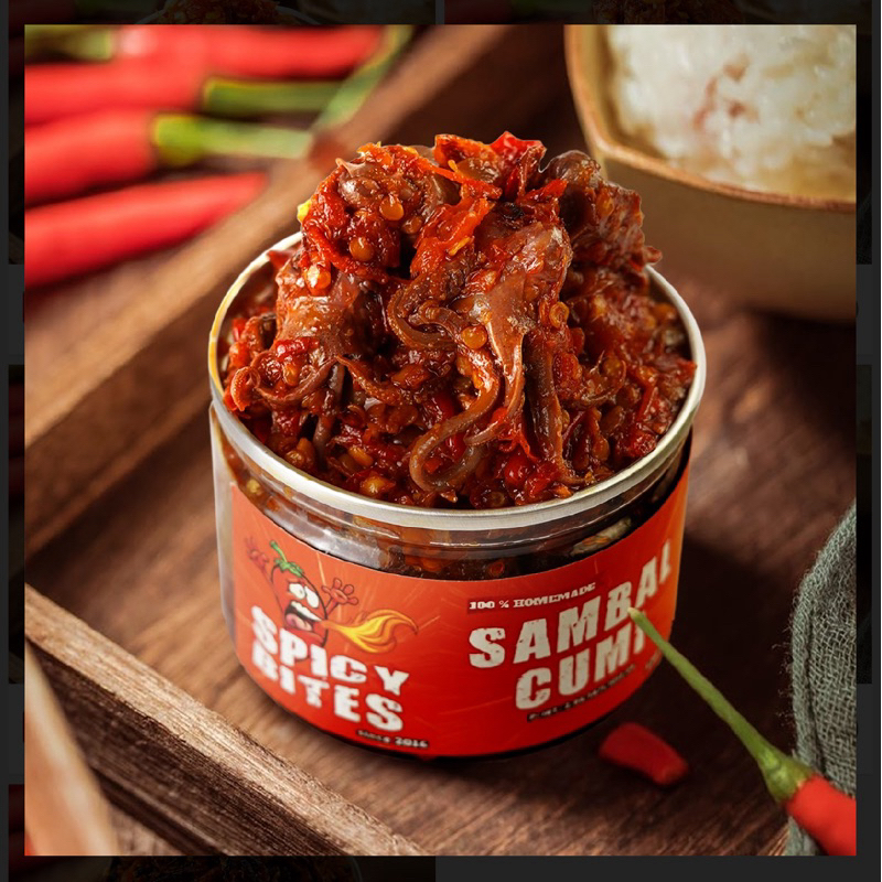 Jual SPICY BITES SAMBAL CUMI GLEDEK SAMBEL NAMPOL PEDES TERENAK PROMO ...